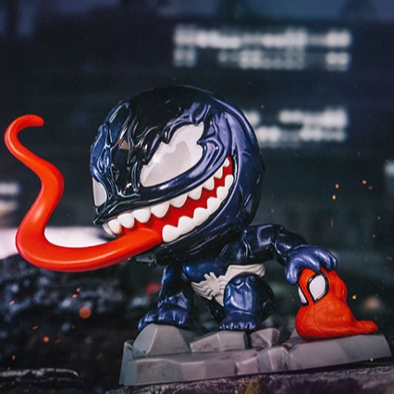Genuine Goods PopMart Pop Mart Marvel Small Spider and Poison Series ...