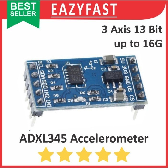Accelerometer Sensor Module Adxl345 3 Axis Gravity Angle 3d Adxl 345 Imu Accelero Acceleration