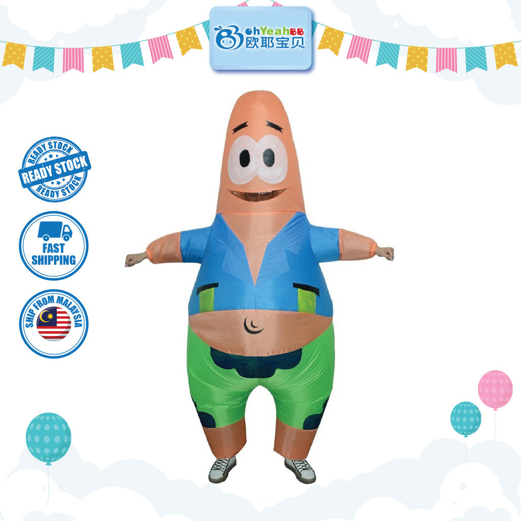 [OHYEAHBB] Patrick Inflatable Cosplay Costume for Adult Man and Woman ...