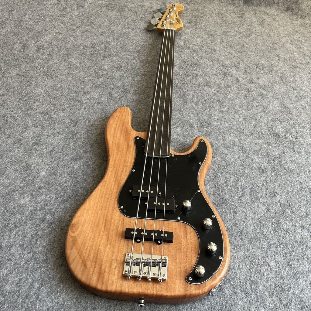 4-string Fender Jazz Bass Fretless Electric Bass Guitar Natural Wood JP ...