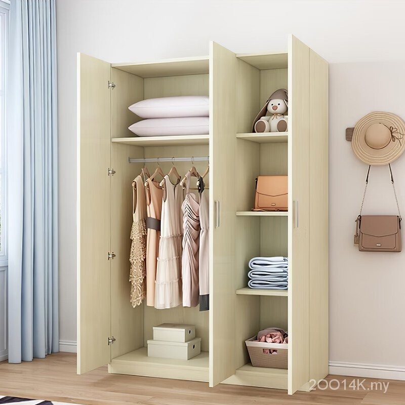 Haowangxiong Wardrobe Modern Simple Solid Wood Assembly Household ...