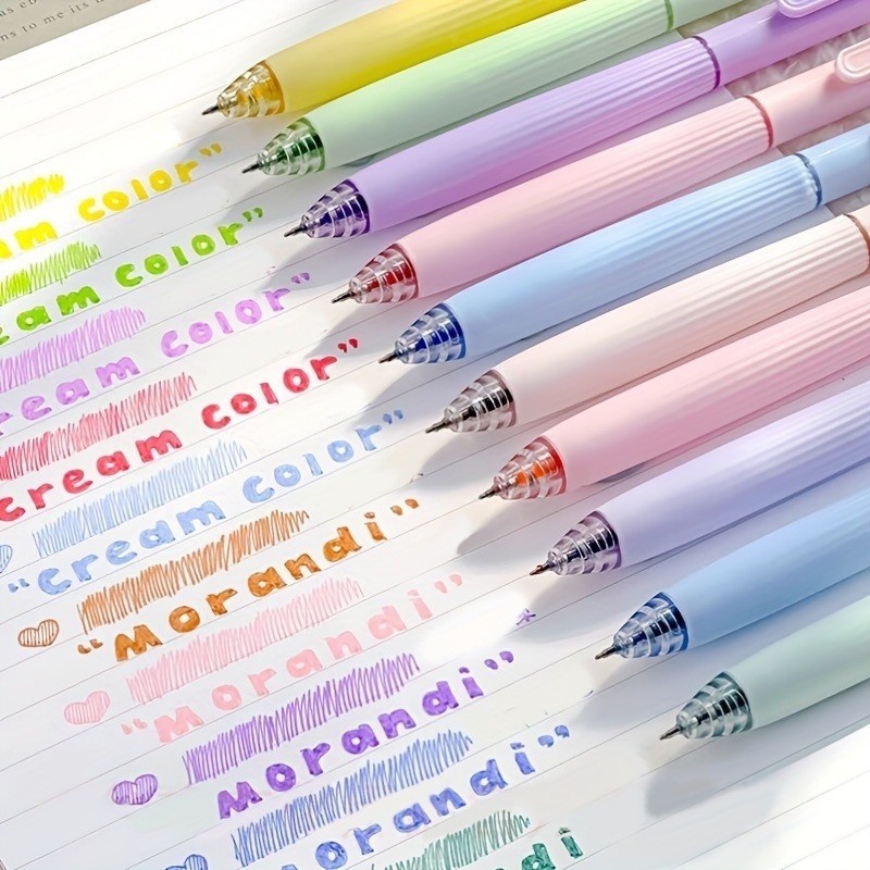 5Pcs Retractable Gel Ink Rollerball Pens 0.5mm Fine Point Quick-Dry ...