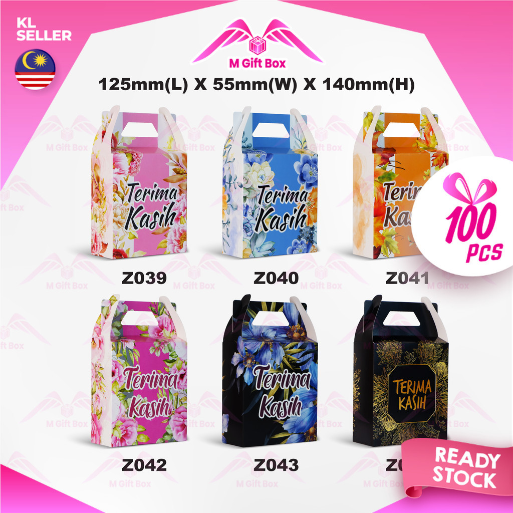 [100pcs] Thank You Wedding Box, Doorgift Box, Kotak Kahwin, Doorgift ...