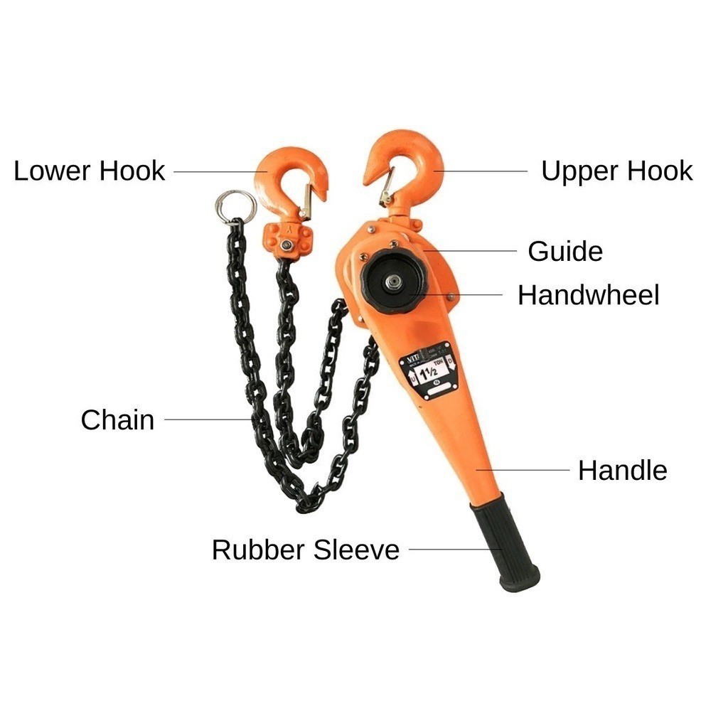 Ton x 1.5mLever Block Chain Hoist Hand Operated Lever Block Manual ...