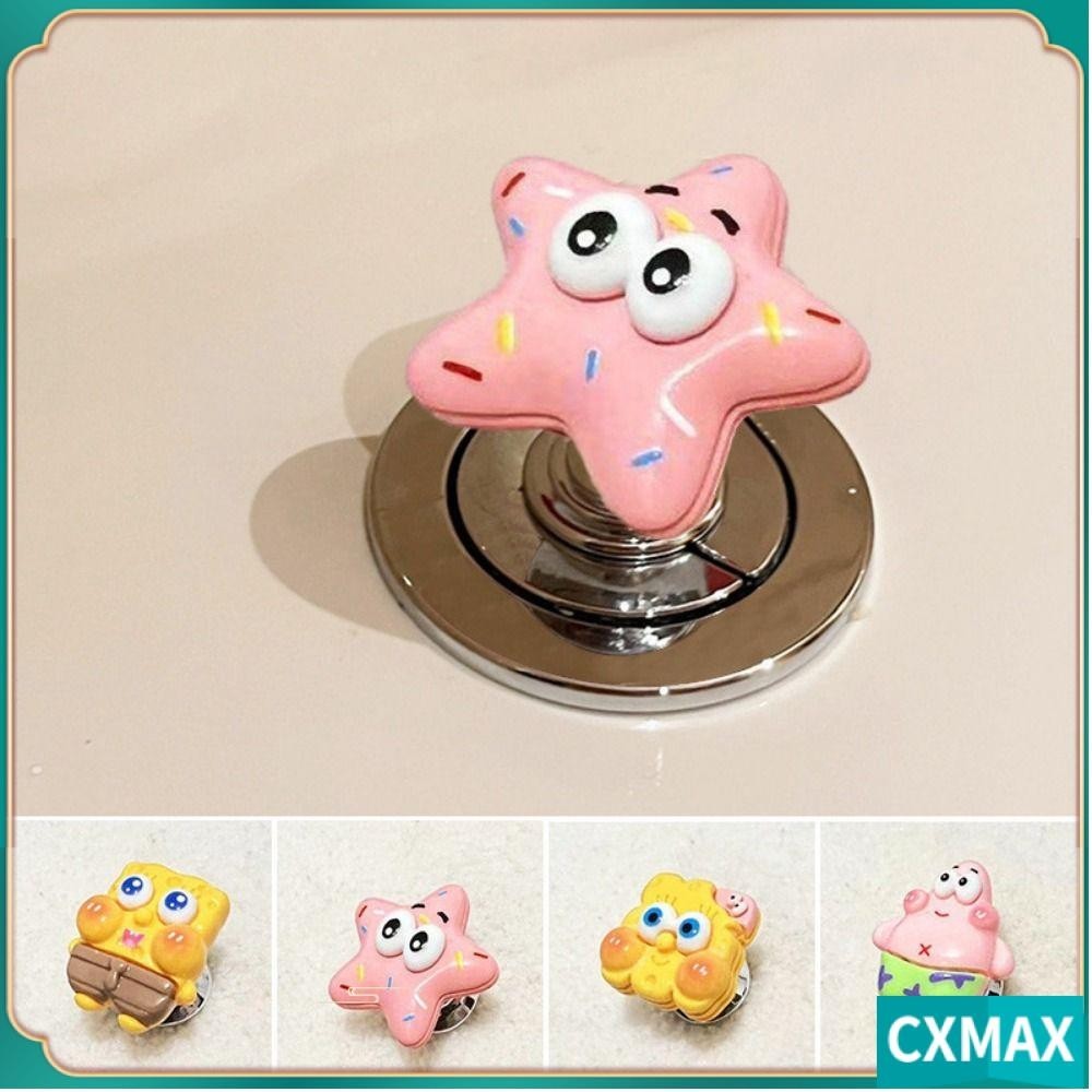 CVMAX 1/5Pcs Toilet Press Tool, Spongebob Patrick Star Plastic Toilet ...