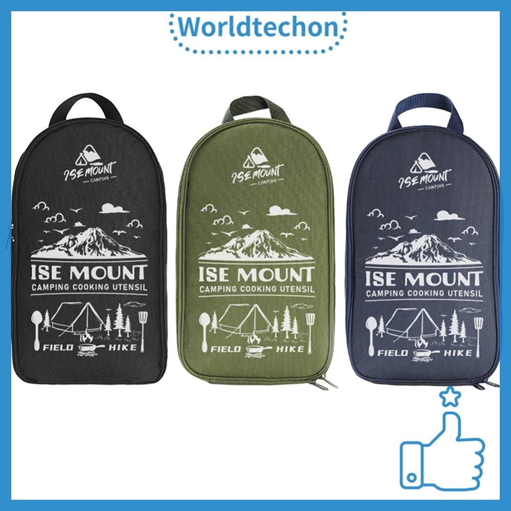 ღ worldtechon ღ Camping Cookware Bag Portable Outdoor Travel BBQ ...