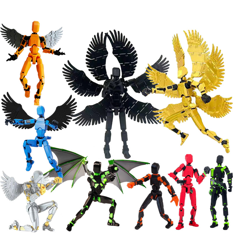 3D Printing T13 Figure Lucky 13 Action Figure Dummy Figure Robot Model ...