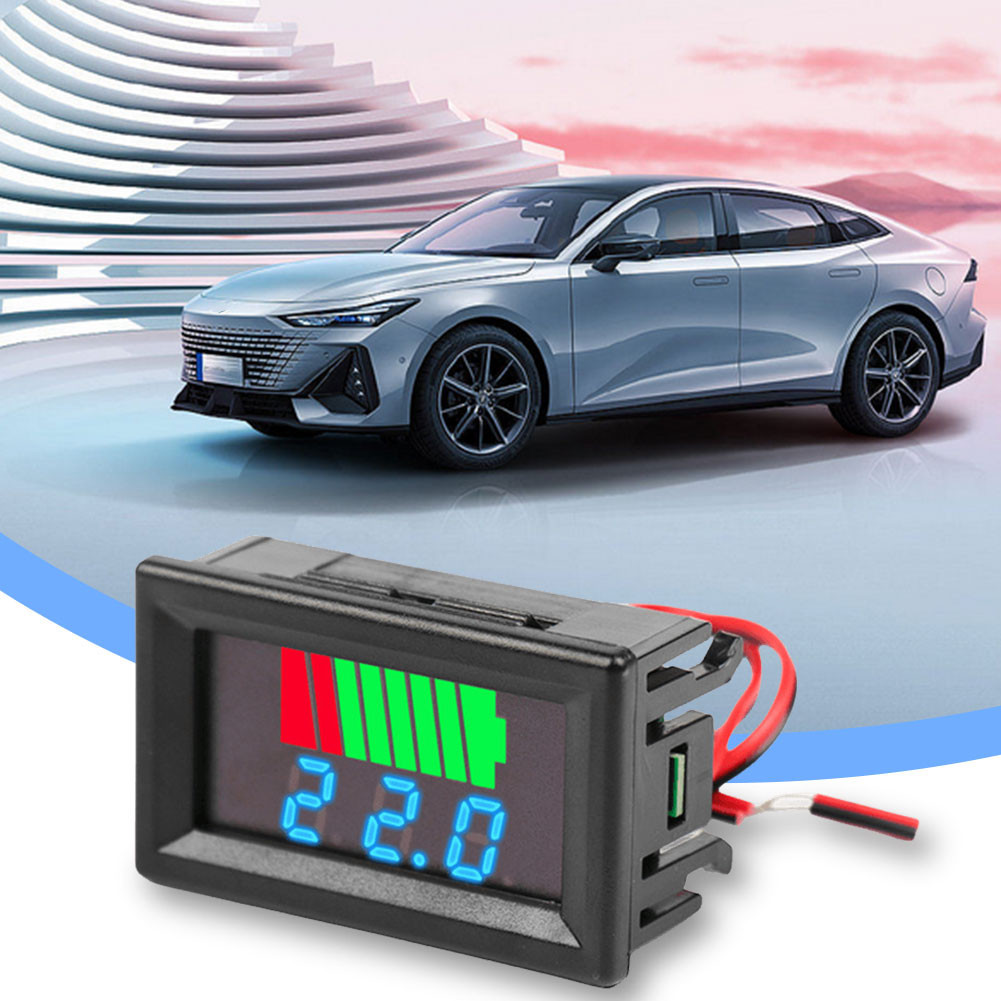 keepdreaming 1-3pcs Car Battery Charger Indicator LED Display Tester ...