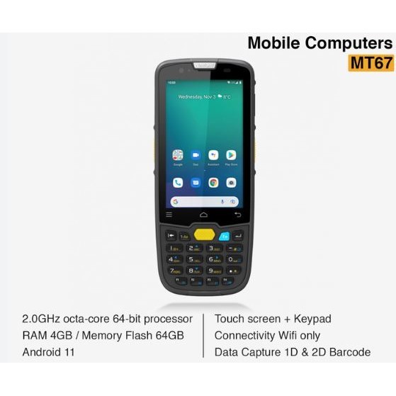 Newland NLS-MT67 Portable Android Mobile Computer 4GB+64GB Android 11 | Shopee Malaysia