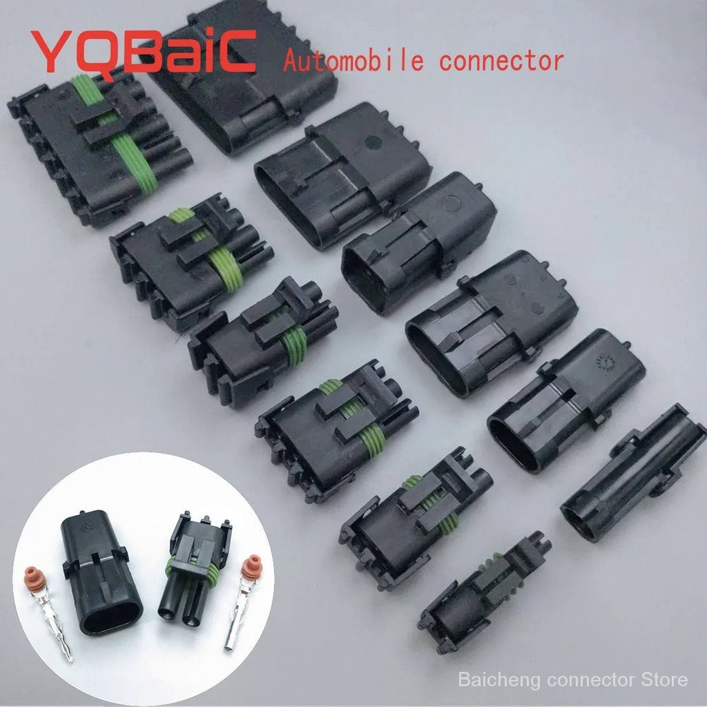 Delphi 2.5mm Waterproof Electrical Wire Connectors 1 2 3 4 6 Pin ...