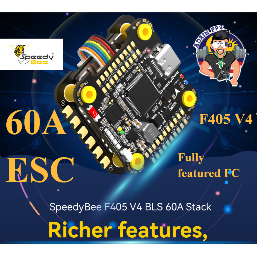 SpeedyBee F405 V4 BLS 60A 30x30 FC&ESC Stack for Drone FPV RC | Shopee ...
