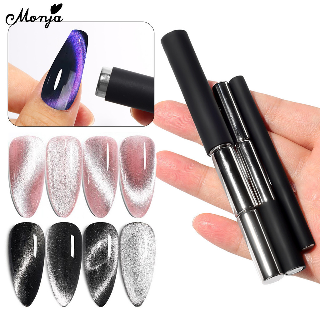 Monja Cylindrical Cat Eye Magnet Black Silicone Sleeve Cat Eye Magnetic ...