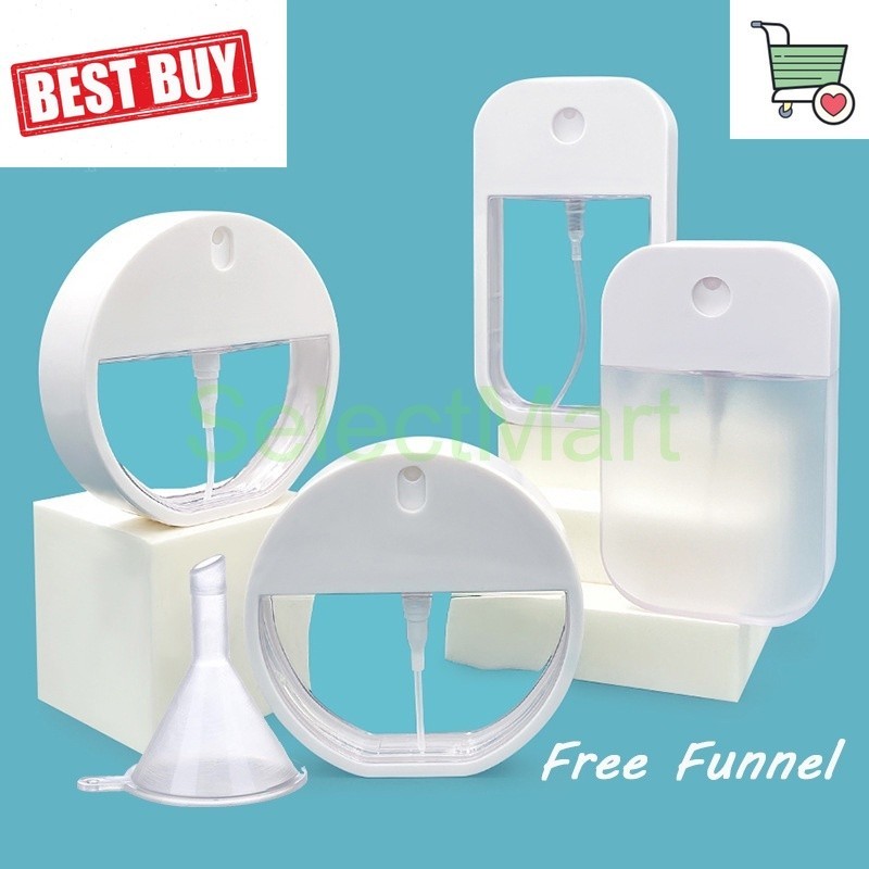 SM -30//38/45ML Free Funnel + Transparent Fine Mist Card Spray Bottle ...
