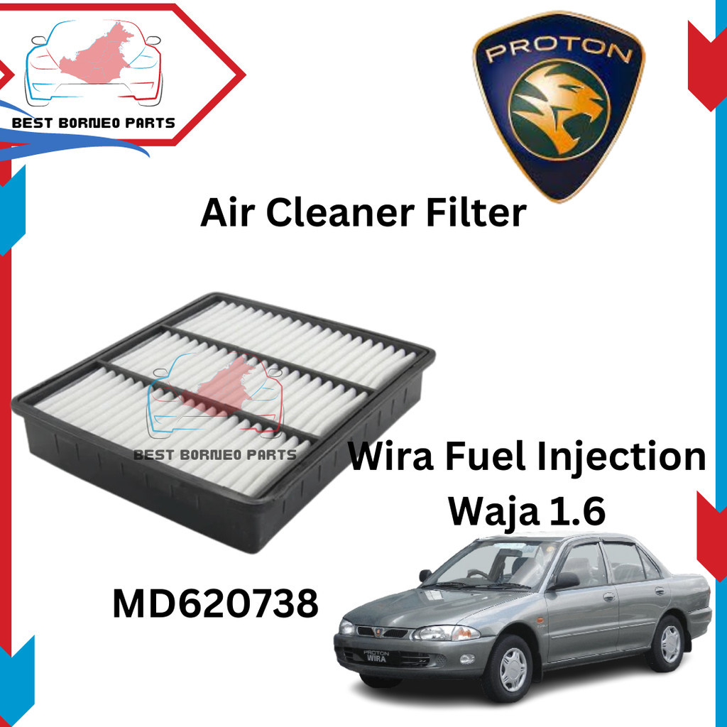 Air Cleaner Filter Penapis Udara MD620738 PROTON WIRA FUEL INJECTION (1 ...
