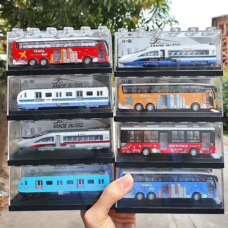 Gift alloy double decker bus toy bus large boy London bus school bus ...