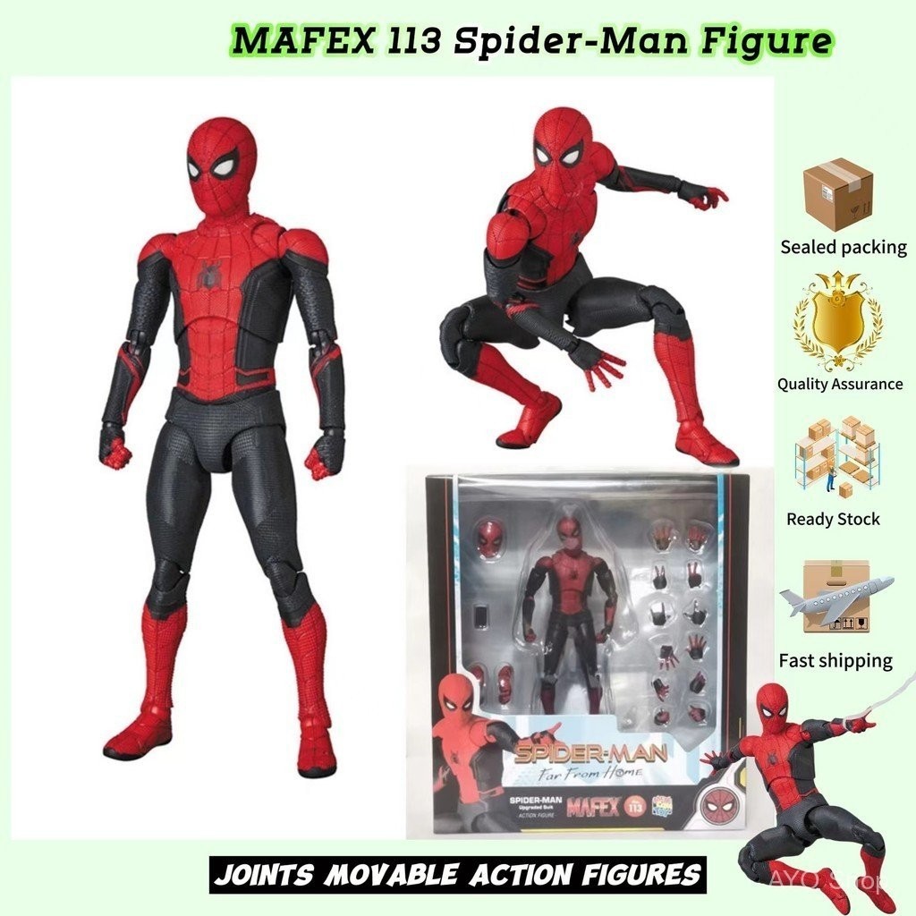 MAFEX 113 Spider-Man Heroic Expedition Spider Man Upgraded Suit Joints ...