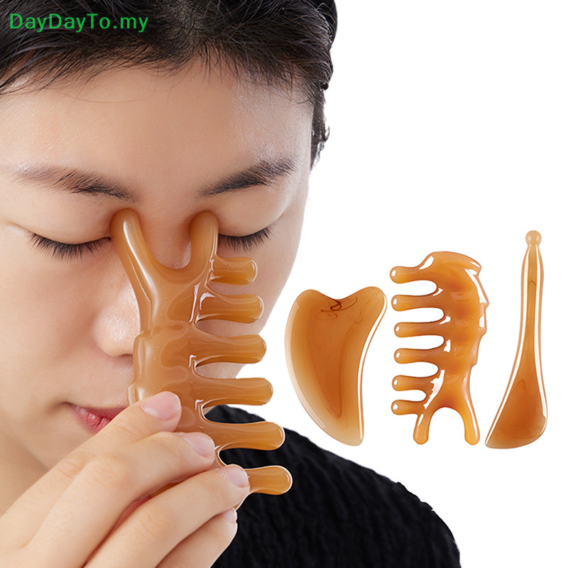 DayDayTO Face Lifg Guasha Resin Scraping Massage Facial Scraper Tool ...