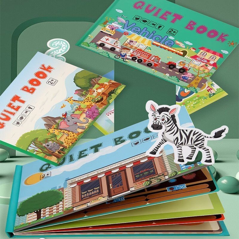 Wholesaletoysjkt - busy book quite book/ velcro Children's activity ...