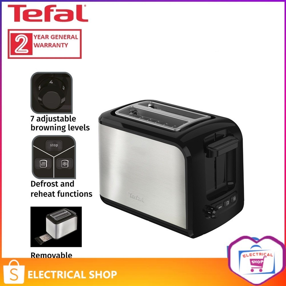 Tefal Toaster - 2 Slices Stainless Steel Express Toaster With Lid ...