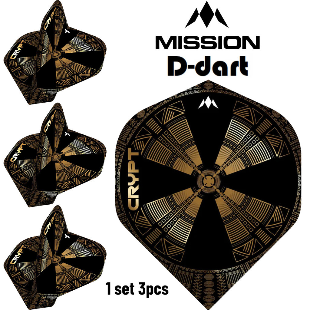 Mission Dart Flights - Crypt STANDARD 100 Micron Solo Darts Flight For ...