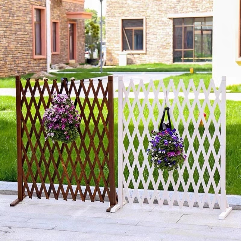 Garden decorative wooden fence, garden partition, outdoor courtyard ...