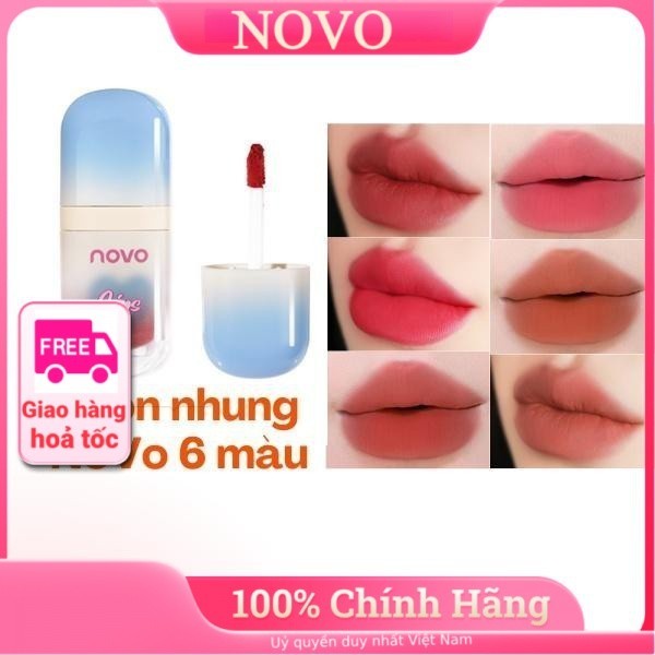 Novo 6-Color Ultra Matte Velvet Lipstick That Does Not Dry Lips ...