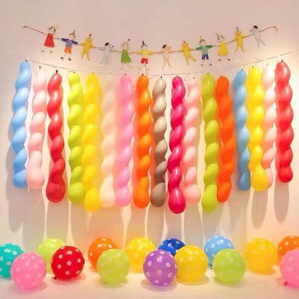 balloon birthday set balloon decoration set balloon stick Belon panjang ...