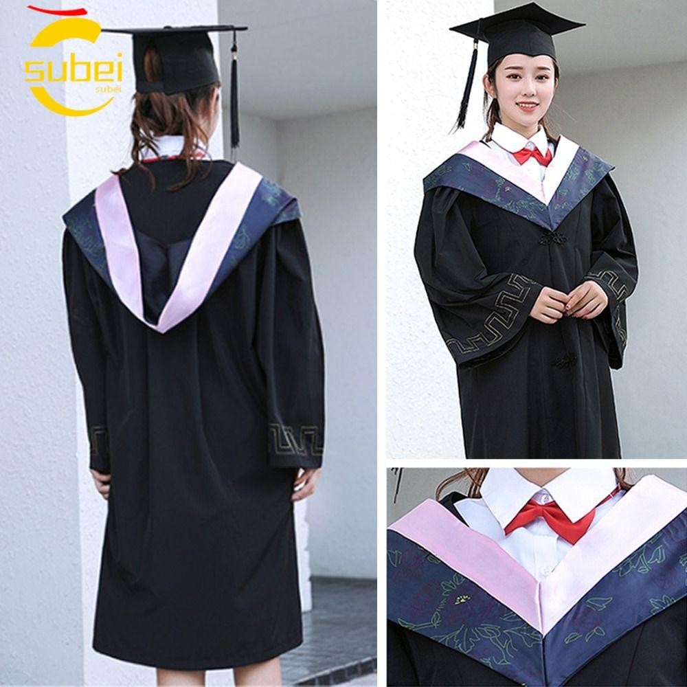 SUBEI1 Graduation Gown Set Graduation Season University Congrats Grad ...