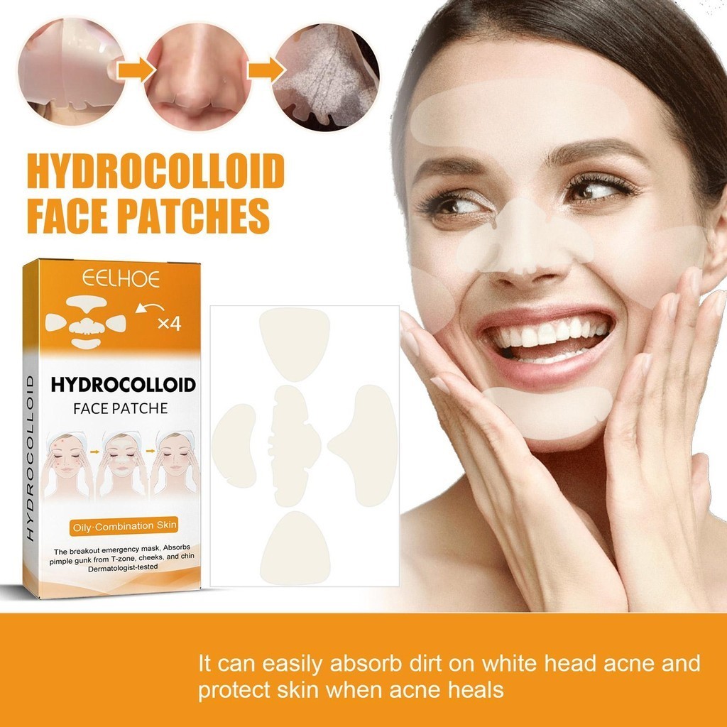 Hydrocolloid Acne Face Stickers Portable Transparent Body Pimple Patch ...