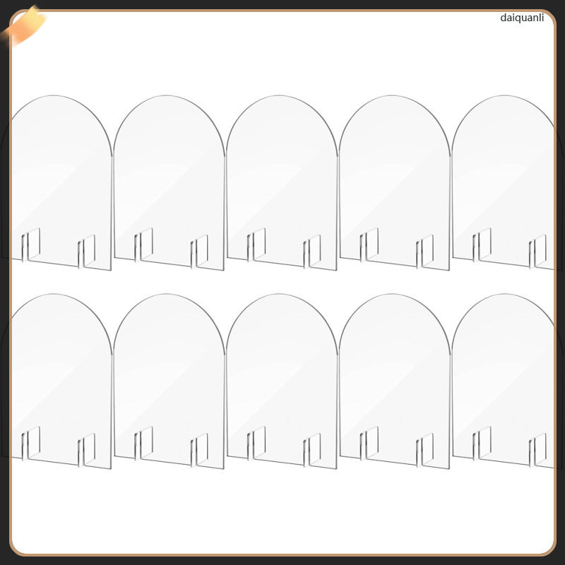 Emblems Table Decor Transparent Blank Arched Square Bottom Acrylic ...