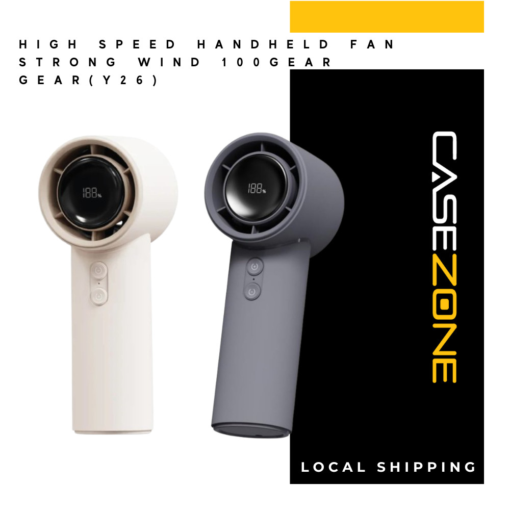 Y26 Rechargeable Summer Cooling Fan 100 Wind Speeds Digital Display ...
