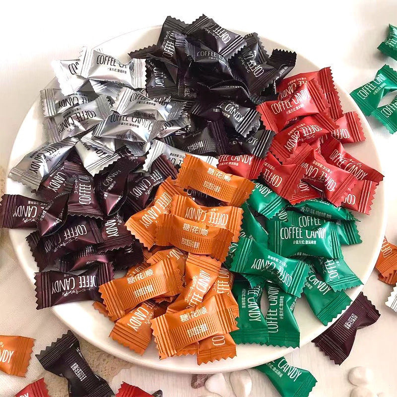 Tanghuashun coffee sugar chewable Tan sugar flower smooth coffee candy ...