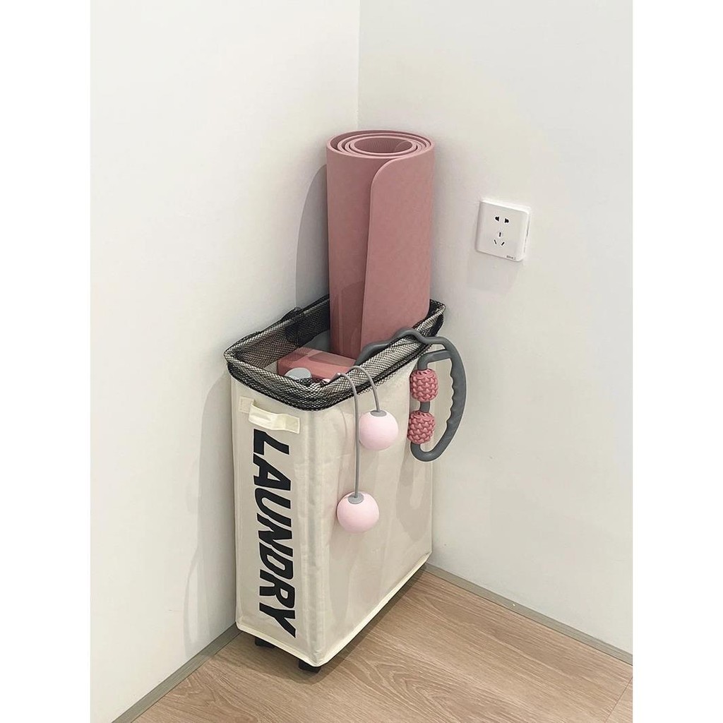 Bakul simpanan kain isi rumah, jahitan sempit, bakul pakaian kotor ...