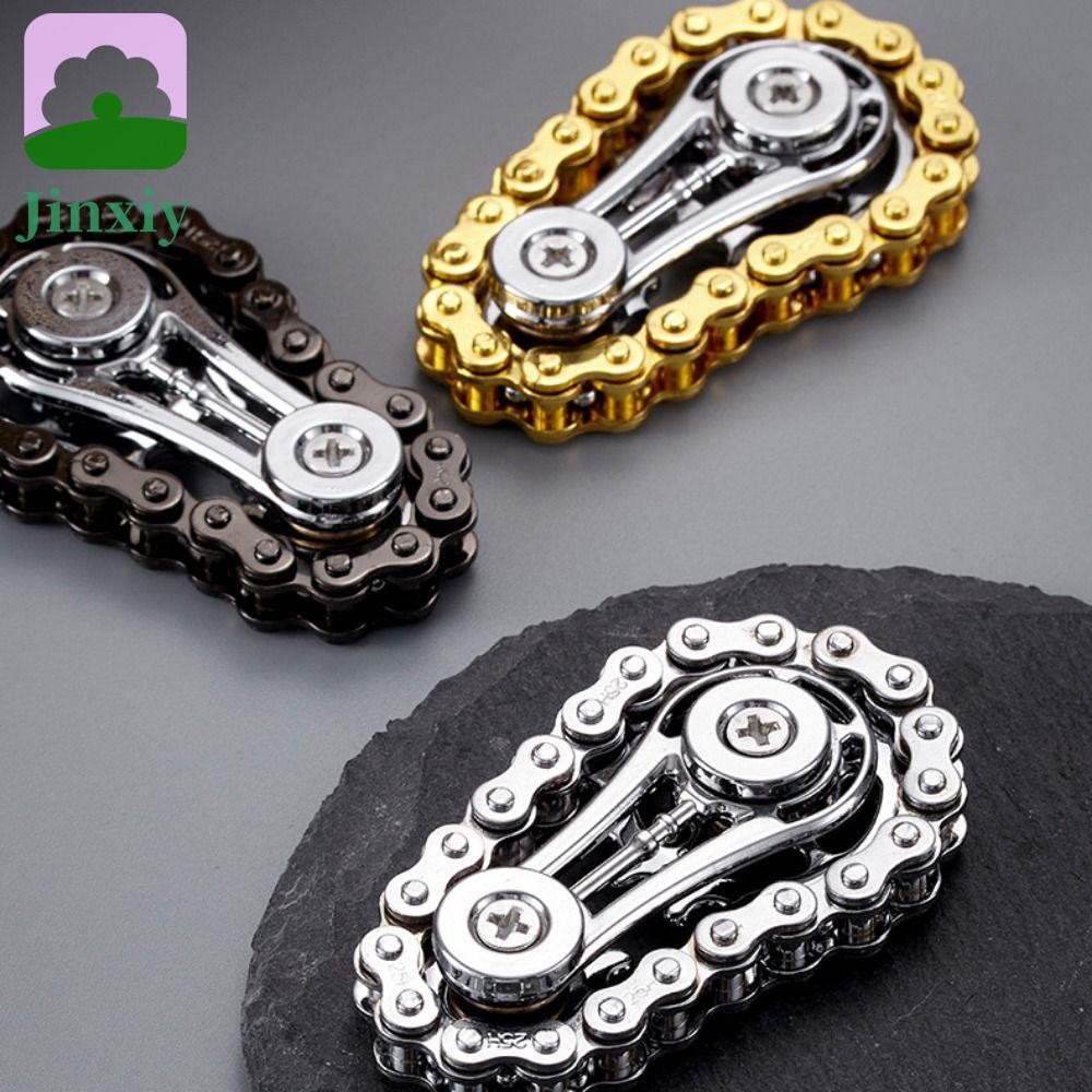 JINXIY Fingertip Gyro Mechanical, Chains Gear Spinning Top Hand Spinner ...