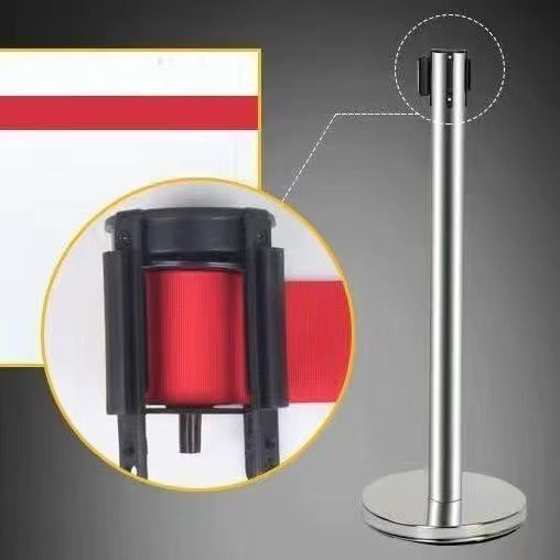 One meter line railing barrier belt telescopic belt fence stainless ...