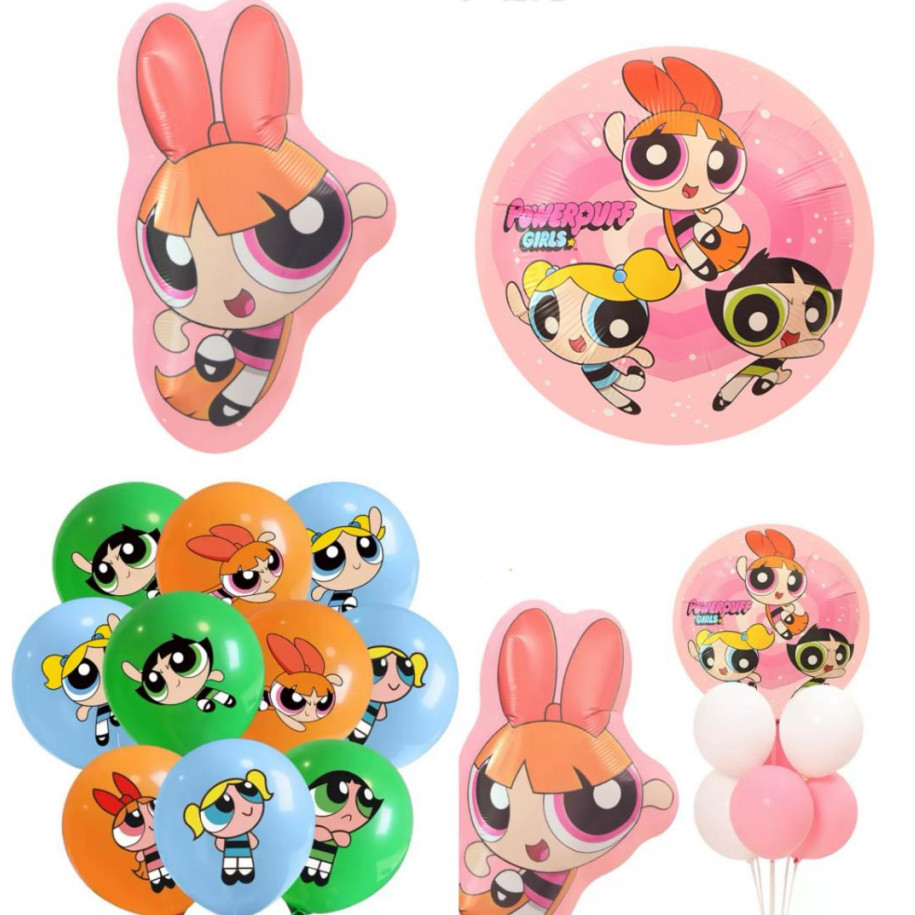 New Product Powerpuff Girls Aluminum Film Balloons Children Birthday ...