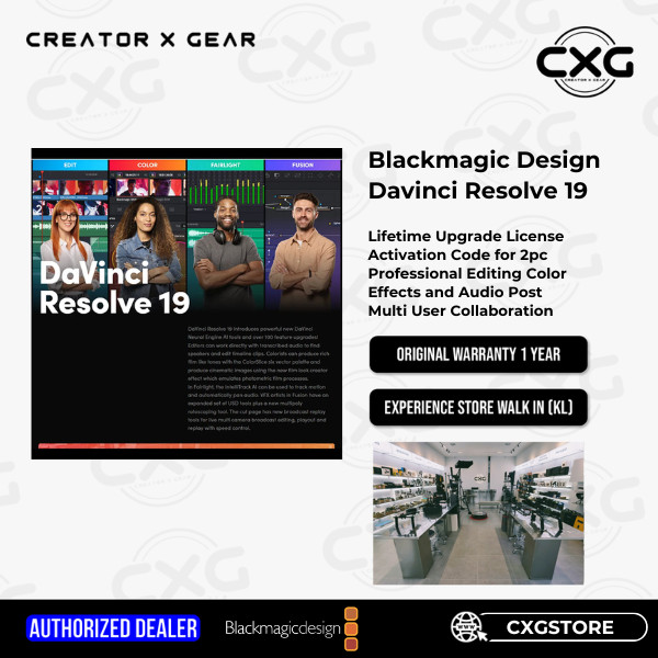 Blackmagic Design DaVinci Resolve Studio (Activation Card / USB Dongle ...