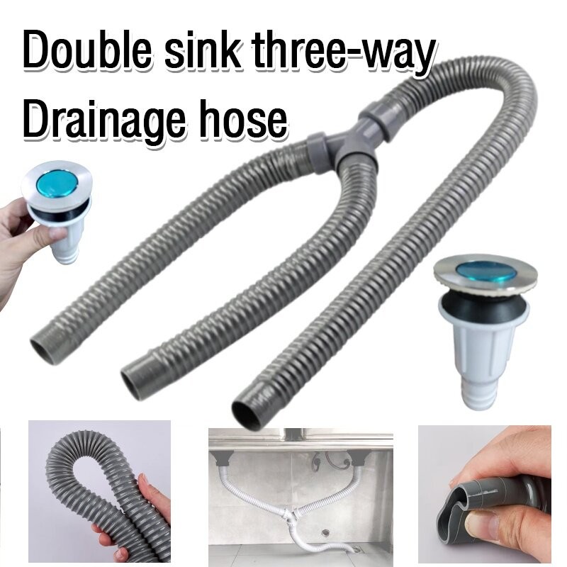 Downcomer Double Washing Machine Basin Mop Pool Drain Hose Wash ...