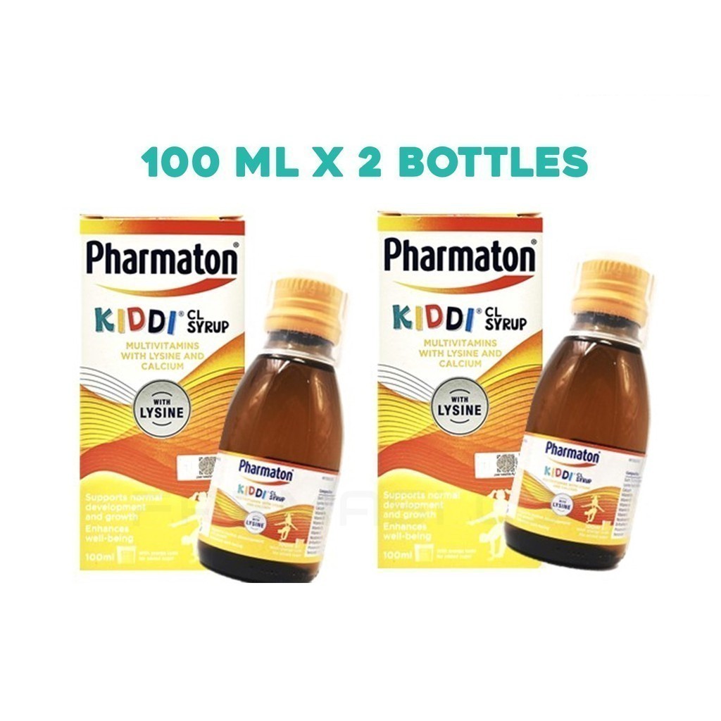 PROMO Pharmaton Kiddi CL Syrup 100ml x 2 Bottles (TWIN) EXP:02/2026 ...