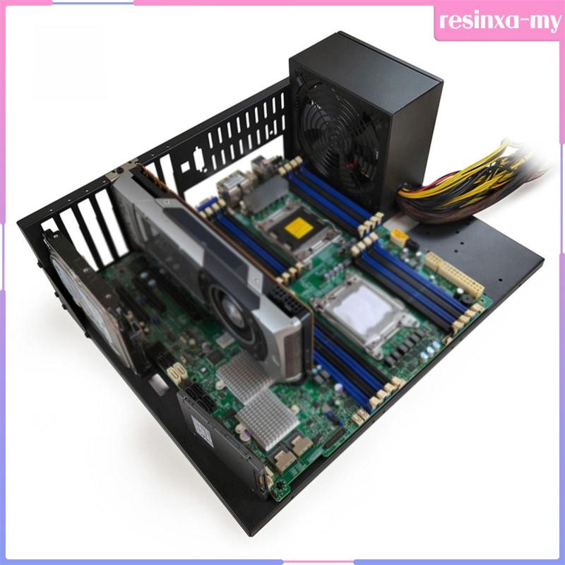 [ResinxaMY] Computer Case Black Sturdy Professional Steel Computer Open ...