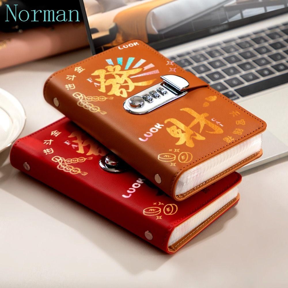 NORMAN Saving Money Binder, 50Sheets Portable Budget Binder with Lock ...