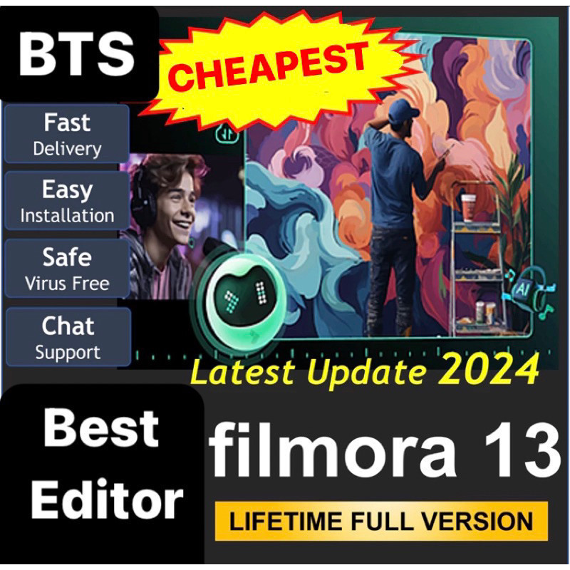 Filmora 14/ Window Mac Video Editing | Shopee Malaysia