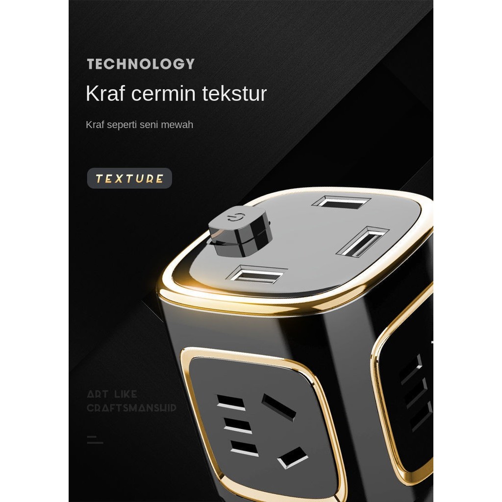 One-to-digit Conversion Socket Rubik's Cube Multi-Function with Switch ...