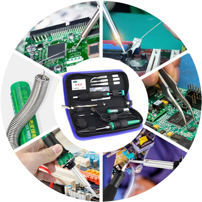 Set Besi Pateri Elektrik Pemanas Luar Lama A 30W Pematri Mudah Alih Isi ...