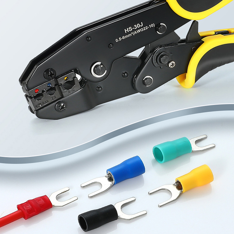 Crimping Tool HS-30J Pliers For Insulated Wire Connectors-AWG 22-10 ...