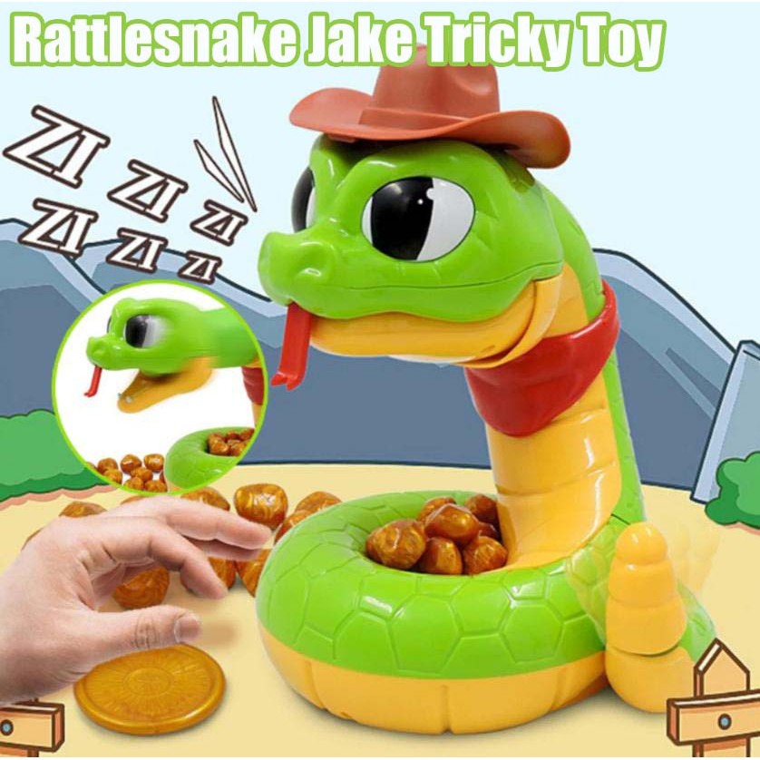 Rattlesnake Jake Tricky Toy Fun Snake Party Game Surprise Gift Trigger ...