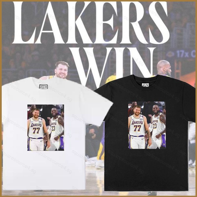 8U Los Angeles Lakers Luka Doncic LeBron James basketball T-shirt ...