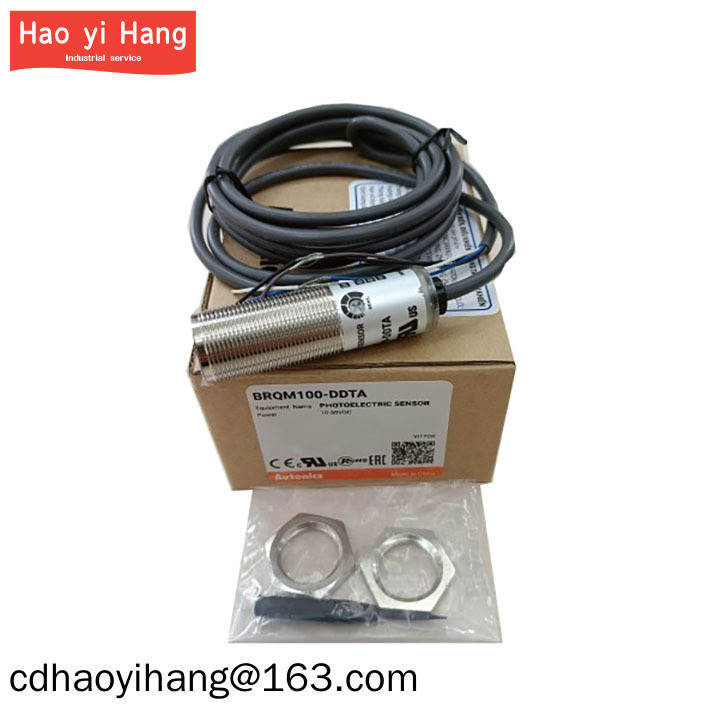 Autonics Brand New Original BRQM100-DDTA-P Cylindrical Photoelectric Sensors BRQM100 400 1M 3M ...