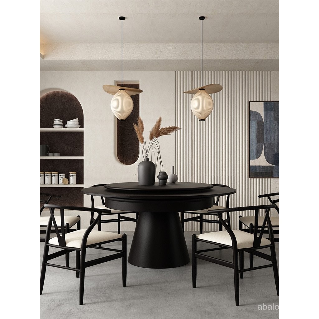 Nordic Silent Style Small Apartment Solid Wood Foldable Dining Table ...