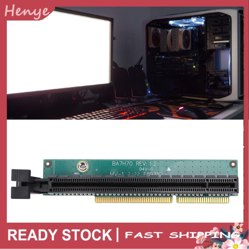 Henye PCI E Graphic Card Adapter Tiny 5 PCIE16 Riser Support I350-T4 4 ...
